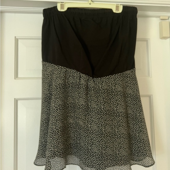 Mimi Maternity | Skirts | Mimi Maternity Black And White Lined Skirt ...
